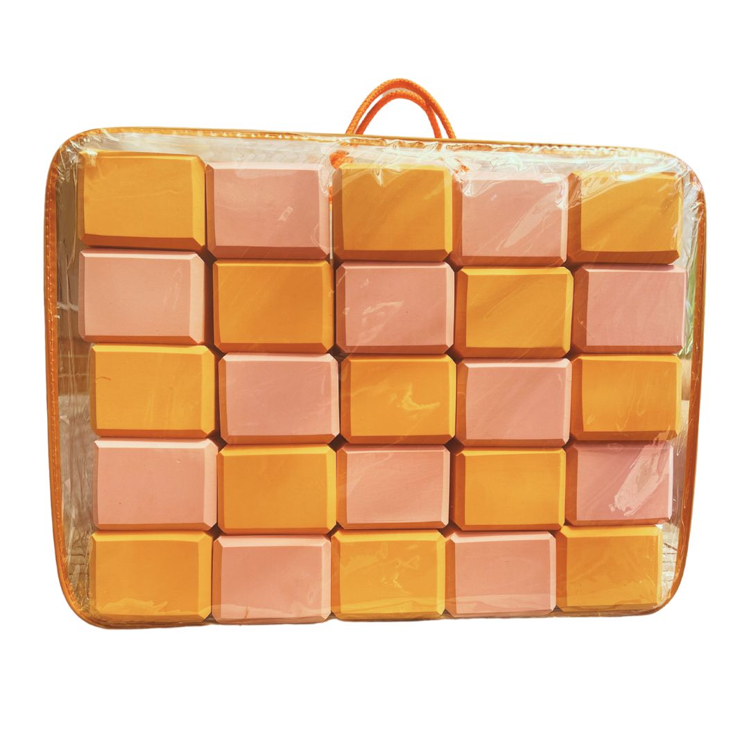 Orange & Pink Single pack - 25 Bricks – KICKBrick