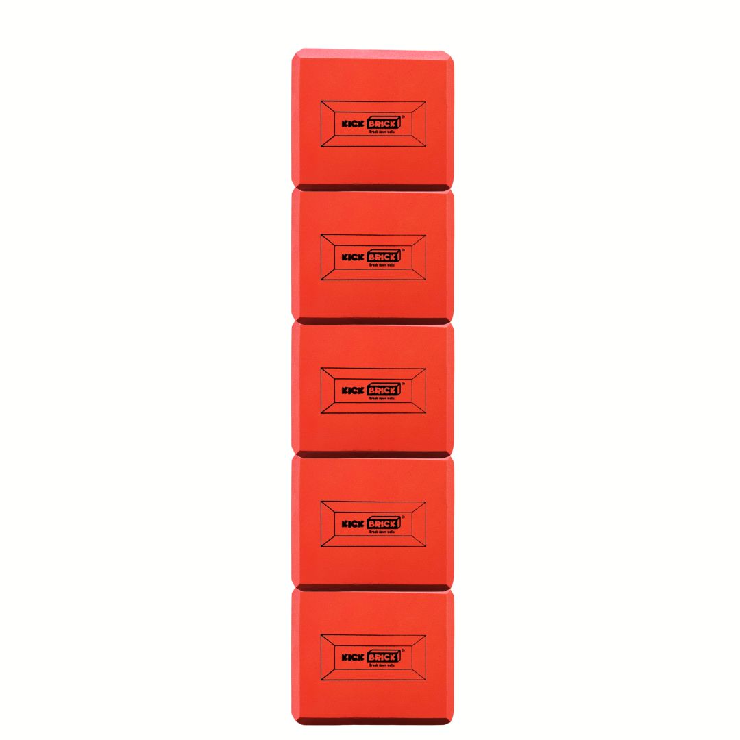 Pack of 5 Half Kickbricks -Red – KICKBrick