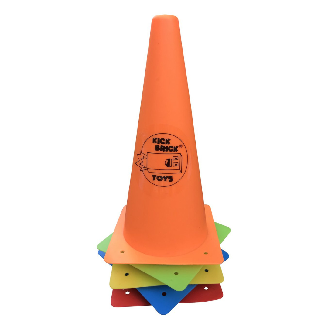 pack of 5 toy traffic cones for kids – KICKBrick