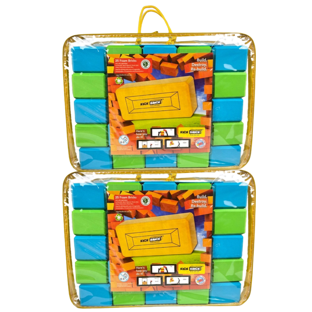 Double Pack of Fun building brick construction toys for Kids – KICKBrick